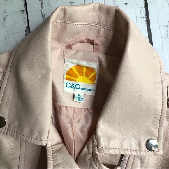 C&C California | Jackets & Coats | Cc California Embroidered Vegan ...